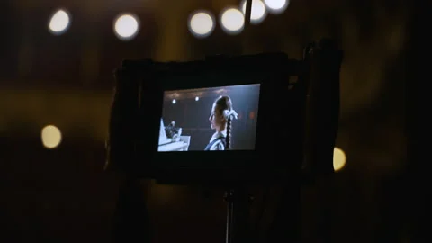 Frame with an actor -girl who turns her... | Stock Video | Pond5