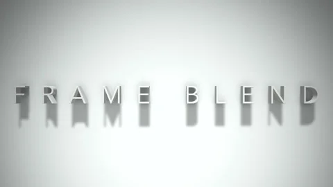 frame blend 3D title animation with shad... | Stock Video | Pond5