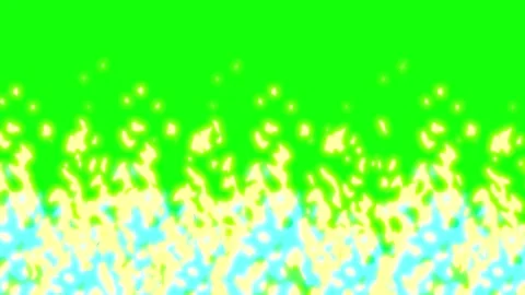 Frame Bonfire 2D (Green Screen) 4K | Stock Video | Pond5