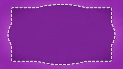 Frame Dashes Border Paper Texture Animat... | Stock Video | Pond5