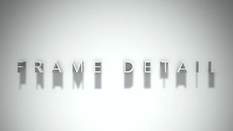 frame detail 3D title animation white te... | Stock Video | Pond5