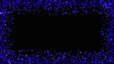Frame edging decoration particle animati... | Stock Video | Pond5