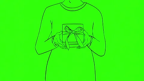 Frame-by-frame animation of gift giving.... | Stock Video | Pond5