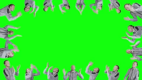 Clapping On Green Screen Stock Video Footage | Royalty Free Clapping On ...