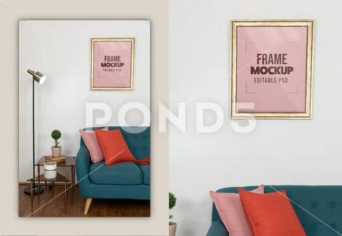 PSD Photoshop Template: Frame Mockup #191022295 | Pond5