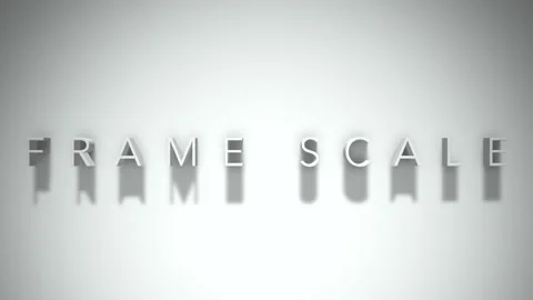 frame scale 3D title animation with shad... | Stock Video | Pond5