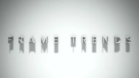 frame trends 3D title animation white te... | Stock Video | Pond5