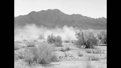 FRANCE - 1944 - M-3 tanks drive around a... | Stock Video | Pond5