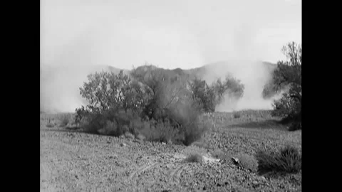 FRANCE - 1944 - M-3 tanks drive around a... | Stock Video | Pond5