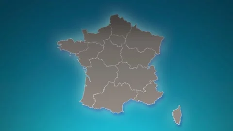 france country map with zoom in Realisti... | Stock Video | Pond5