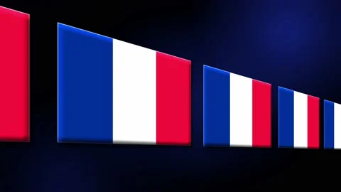 France Flag Animated Background 3d Anima... | Stock Video | Pond5