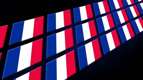 France Flag Animated Background 3d Anima... | Stock Video | Pond5