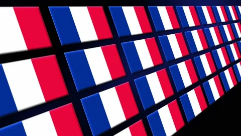 France Flag Animated Background 3d Anima... | Stock Video | Pond5