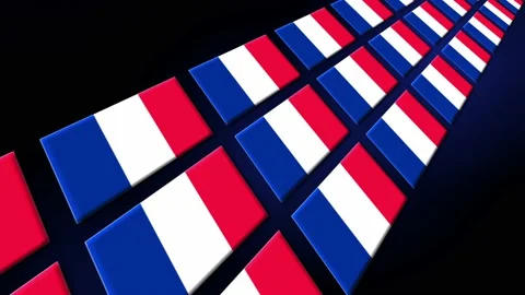 France Flag Animated Background 3d Anima... | Stock Video | Pond5