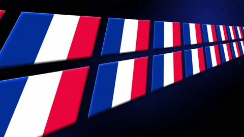 France Flag Animated Background 3d Anima... | Stock Video | Pond5