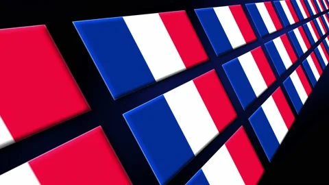 France Flag Animated Background 3d Anima... | Stock Video | Pond5