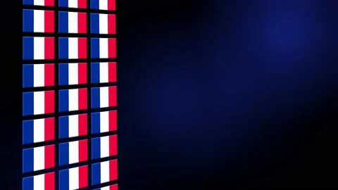 France Flag Animated Background 3d Anima... | Stock Video | Pond5