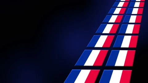 France Flag Animated Background 3d Anima... | Stock Video | Pond5