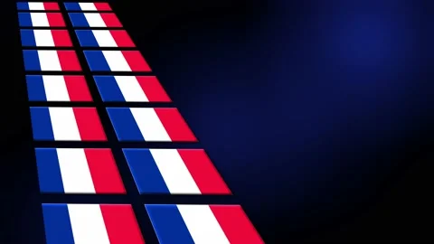 France Flag Animated Background 3d Anima... | Stock Video | Pond5