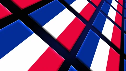 France Flag Animated Background 3d Anima... | Stock Video | Pond5