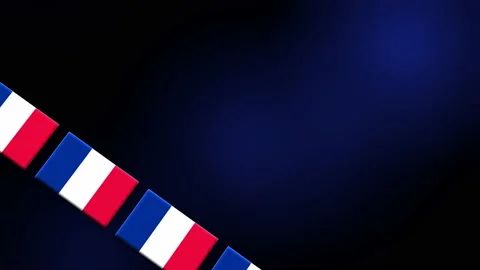 France Flag Animated Background 3d Anima... | Stock Video | Pond5