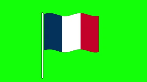 France flag animation. Waving flag of Fr... | Stock Video | Pond5