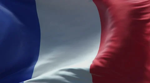 France flag waving seamless loop 4K | Stock Video | Pond5
