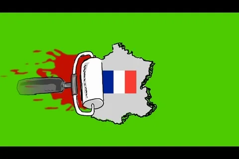 France - Hand-Drawn Animation - scroll p... | Stock Video | Pond5
