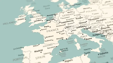 France World Map Stock Footage ~ Royalty Free Stock Videos | Pond5