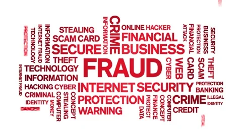 Fraud animated word cloud,design animati... | Stock Video | Pond5