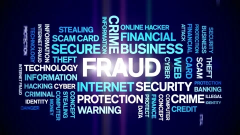 Fraud animated word cloud,design animati... | Stock Video | Pond5
