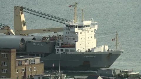 Frauke a heavy lift general cargo ship | Stock Video | Pond5