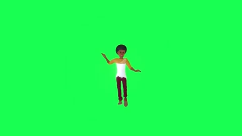 Free falling black skin boy isolated chr... | Stock Video | Pond5