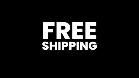 free shipping text with flash fire trans... | Stock Video | Pond5