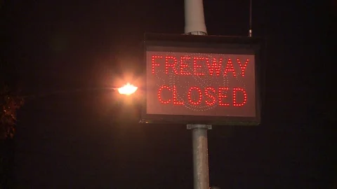 Closed Freeways Stock Videos – Royalty-Free HD & 4K Videos