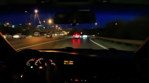 Freeway Night Stock Footage ~ Royalty Free Stock Videos | Pond5