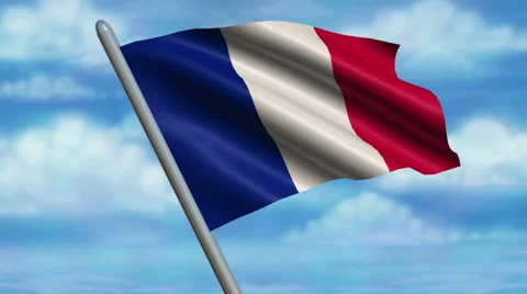 French Flag Animation - 4K Resolution Ul... | Stock Video | Pond5