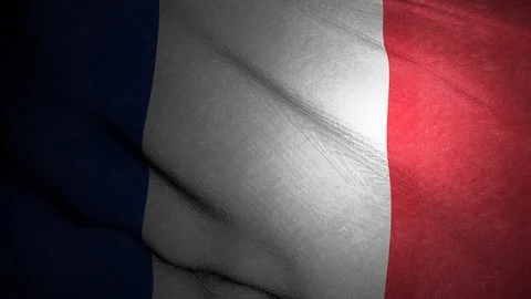 A French flag waving with the wind in an... | Stock Video | Pond5
