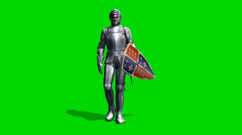 Medieval Knight Green Screen Stock Video Footage | Royalty Free ...
