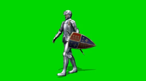 Medieval Knight Green Screen Stock Video Footage | Royalty Free ...