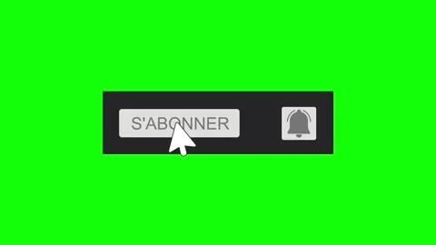 French Language YouTube Subscribe Button... | Stock Video | Pond5