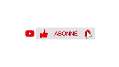French Language Youtube Subscribe Button... | Stock Video | Pond5