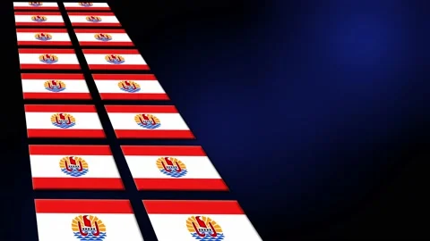 French Polynesia Flag Animated Backgroun... | Stock Video | Pond5