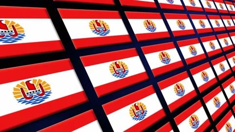 French Polynesia Flag Animated Backgroun... | Stock Video | Pond5