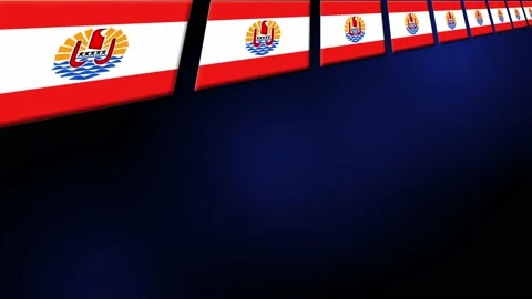 French Polynesia Flag Animated Backgroun... | Stock Video | Pond5