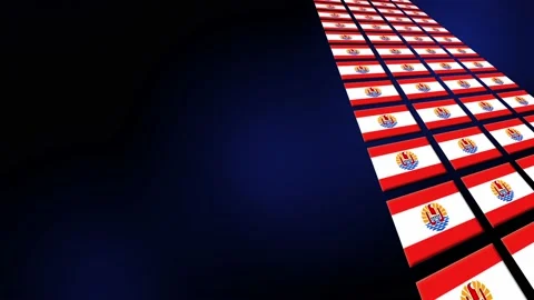 French Polynesia Flag Animated Backgroun... | Stock Video | Pond5