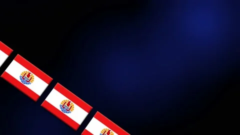 French Polynesia Flag Animated Backgroun... | Stock Video | Pond5