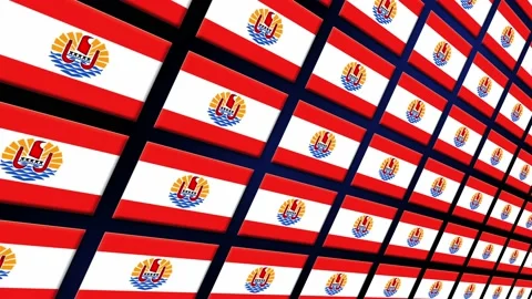 French Polynesia Flag Animated Backgroun... | Stock Video | Pond5