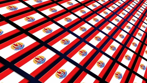 French Polynesia Flag Animated Backgroun... | Stock Video | Pond5