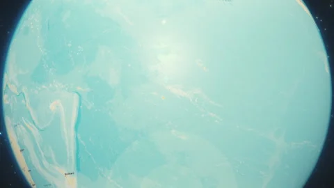 French Polynesia Map On Earth Globe - Fl... | Stock Video | Pond5